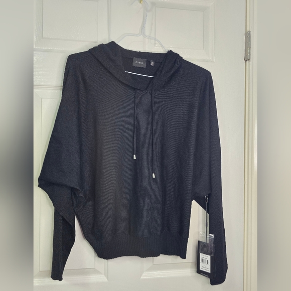 Cyrus | Sweaters | Cyrus Black Hooded Sweater | Poshmark